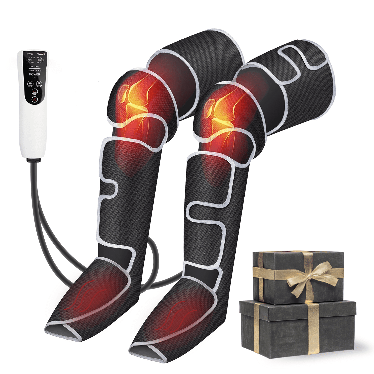 Leg Massager with Heat, Air Compression Thigh, Leg Air Compression ...