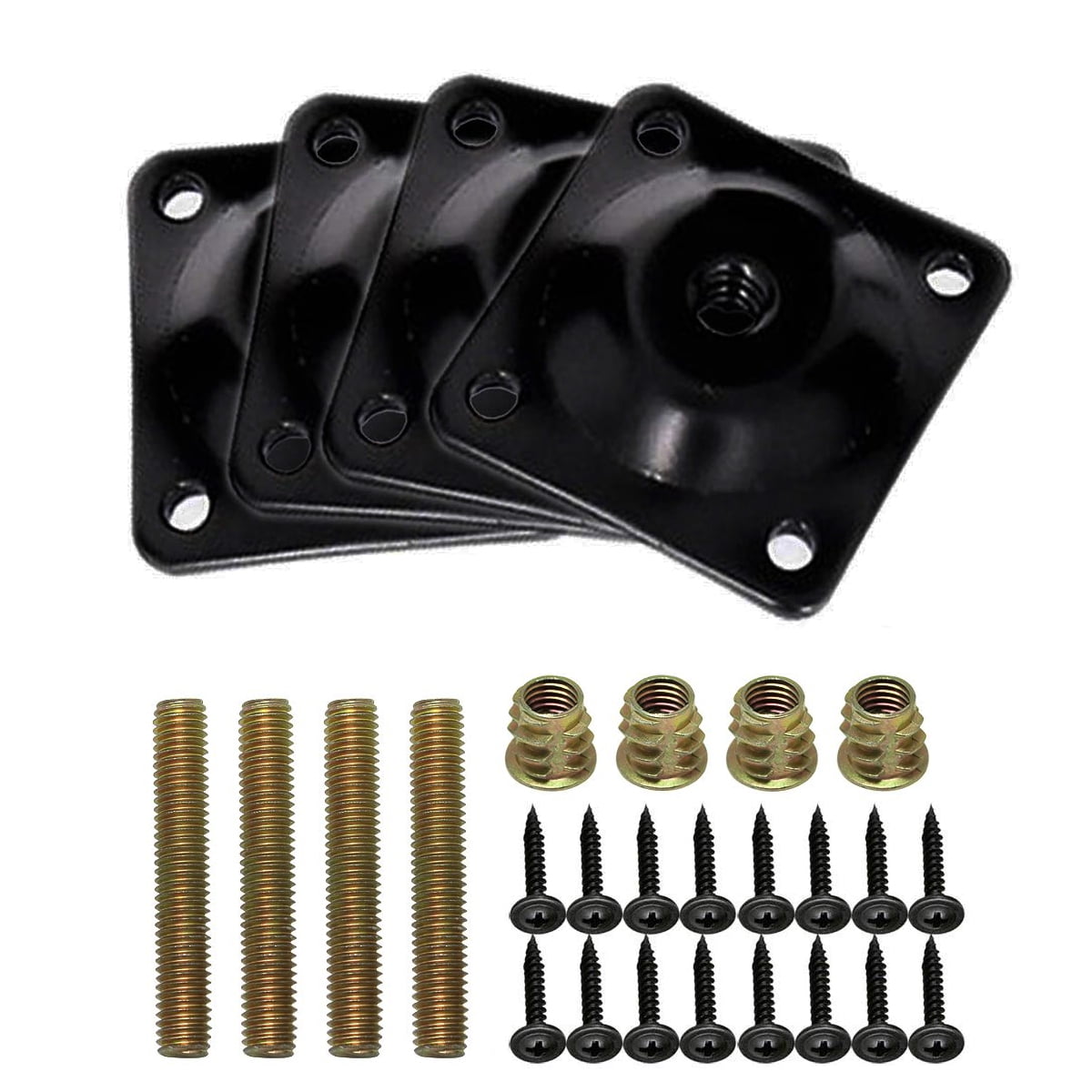 Leg Mounting Plates, LAVANE Set of 4 Furniture Leg Attachment Plates, 5 ...