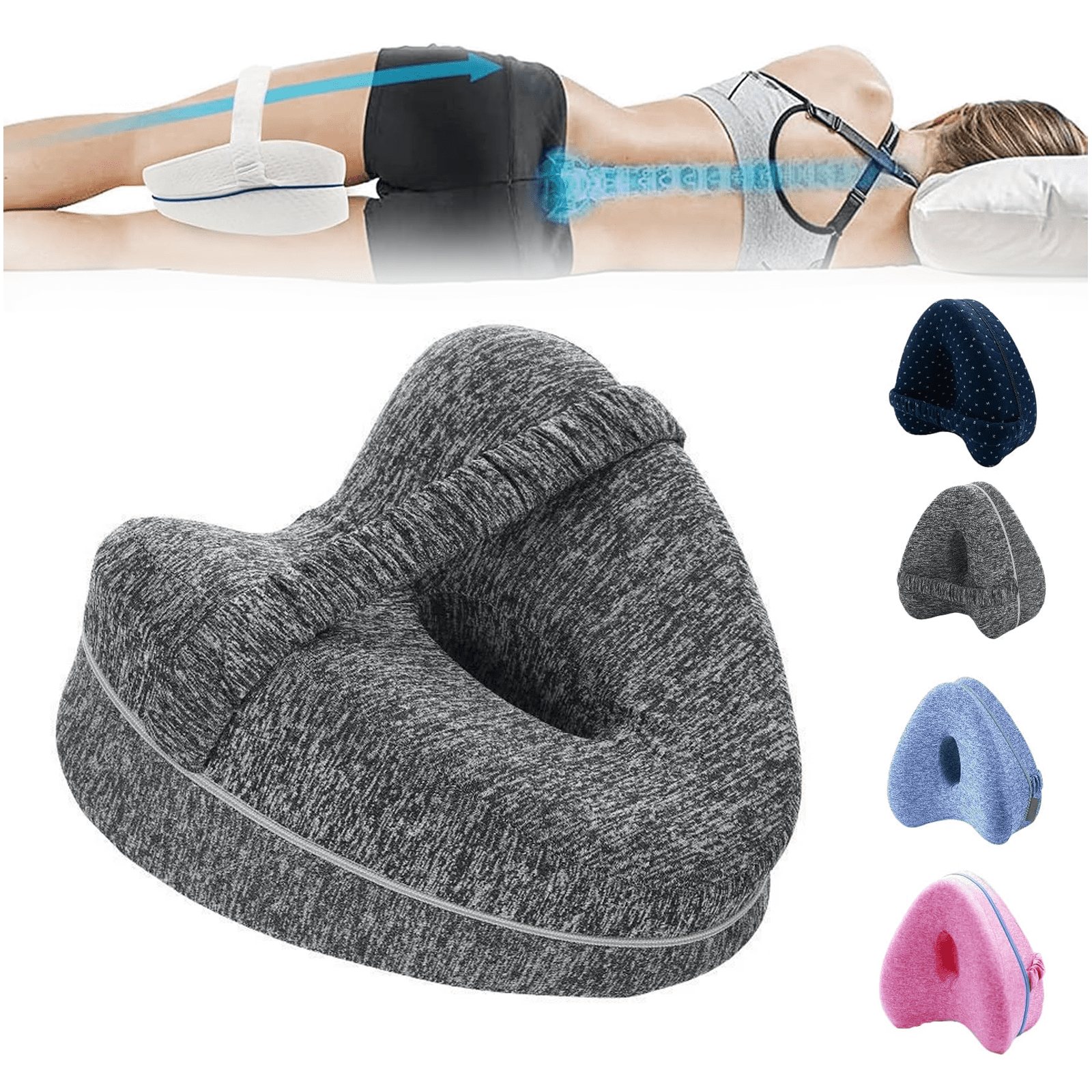 Between Leg Pillow for Side Sleeping,Hip Alignment Pillow,Ergonomic ...
