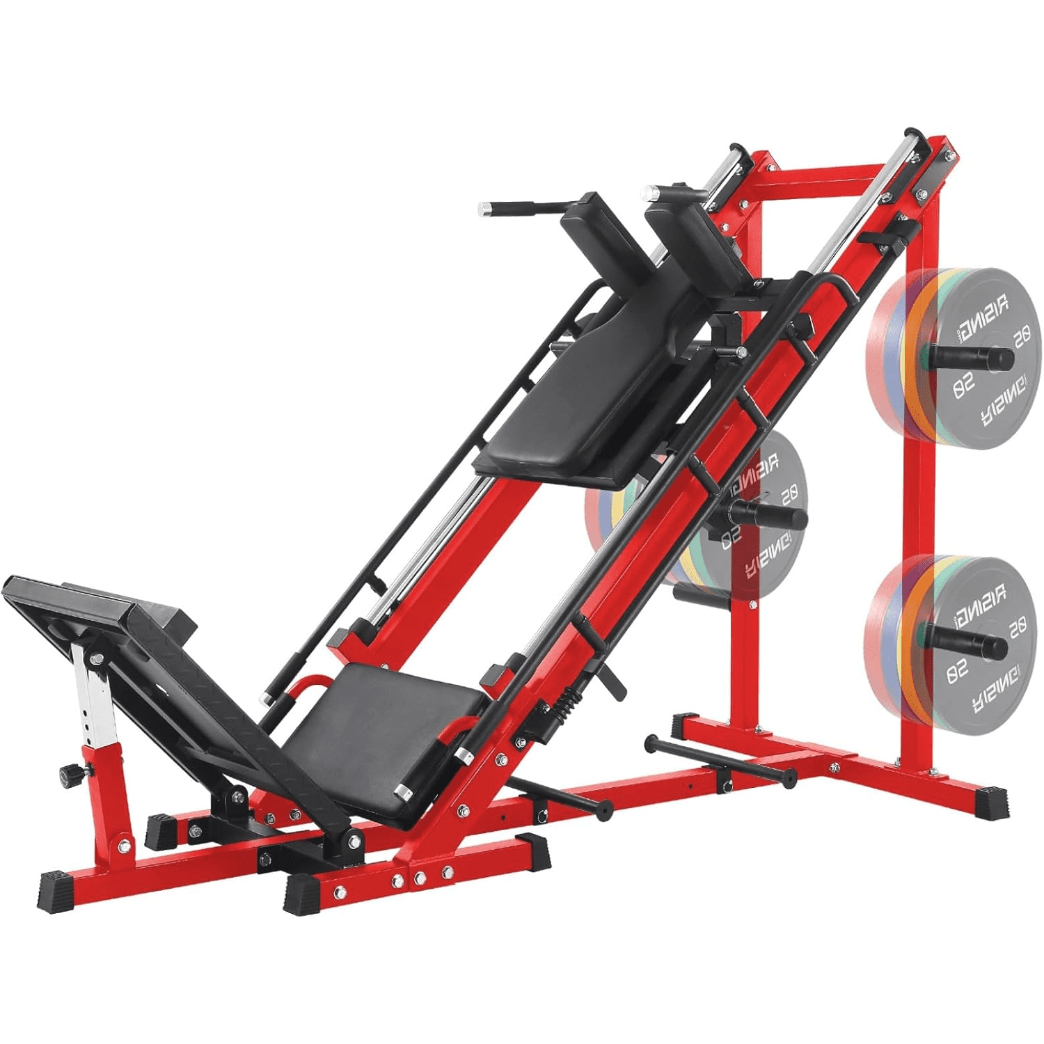 Leg Press Hack Squat Machine with 1400lbs Weight Capacity,2 in 1 Leg ...