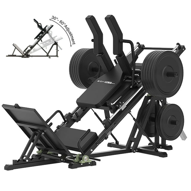 Leg Press Machine for Home Gym, Hack Squat Machines with Linear Bearing ...