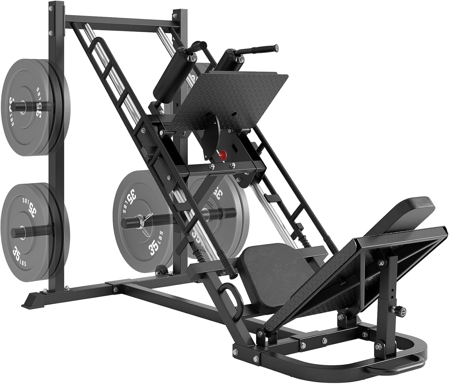 Leg Press Machine,Leg Press Hack Squat Machine for Home Gym with Roller ...