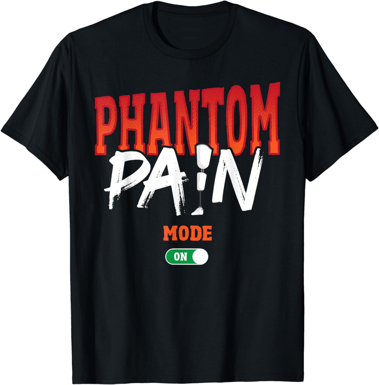 Leg Prosthetic Funny Amputee Humor Accessories Gift T-Shirt - Walmart.com