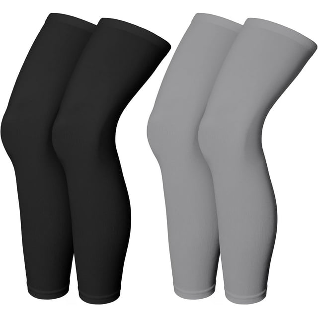 Leg Sleeves Compression Long Knee Sleeve UV Protect for Men Women Sport ...