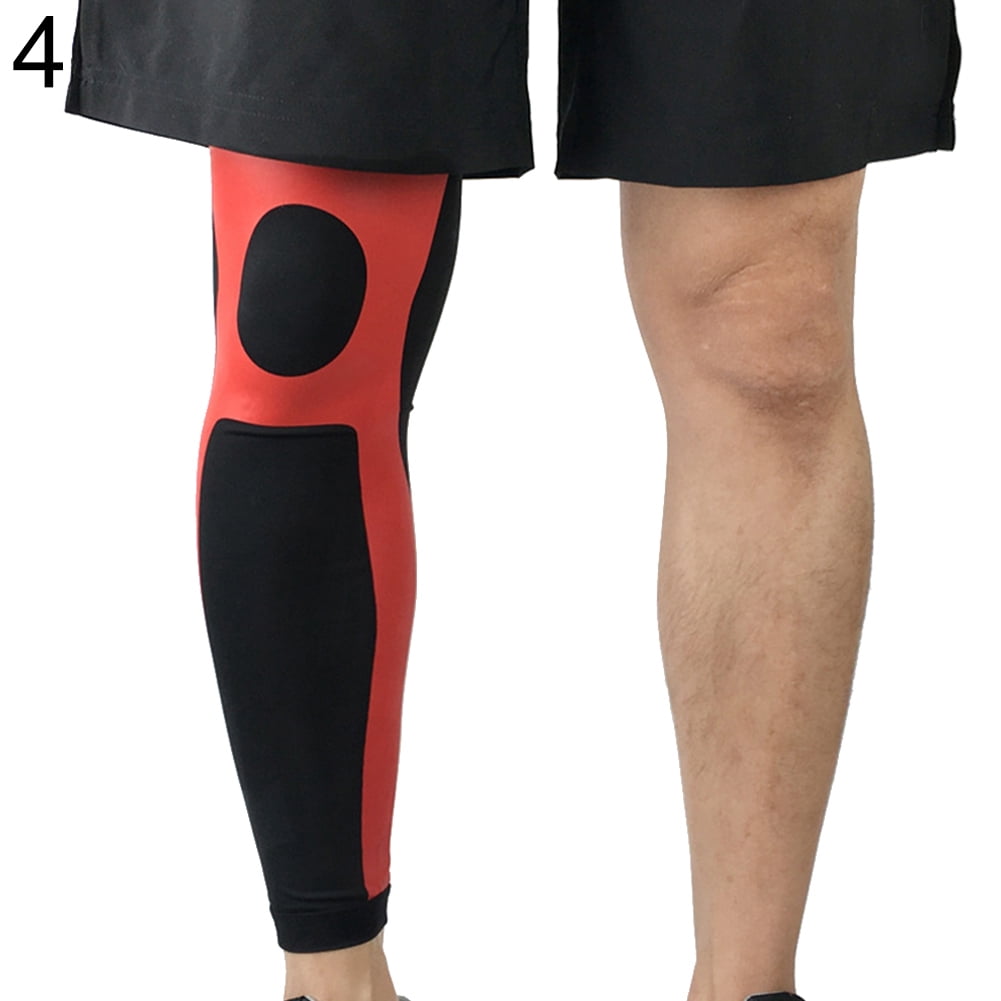 Leg Sport Sleeve, 1 Pc Super Elastic Unisex Sport Basketball Anti-slip ...