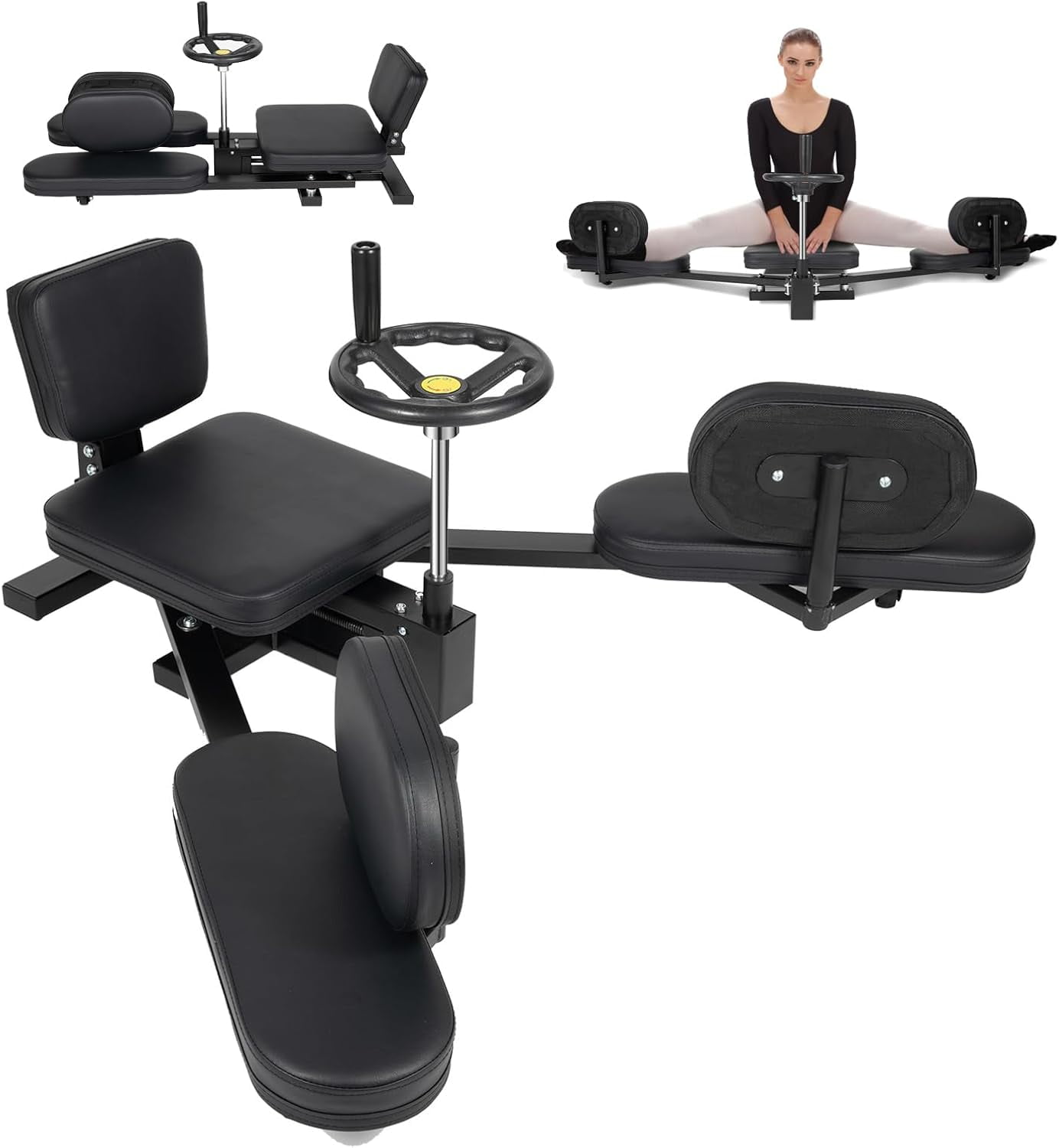 Leg Stretcher 220LBS Leg Stretch Machine Heavy Duty Steel Frame ...