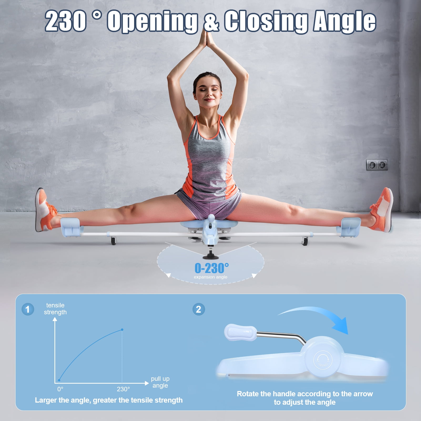 Leg Stretcher Machine, 330 Lbs Heavy Duty Splits Machine, Improve ...