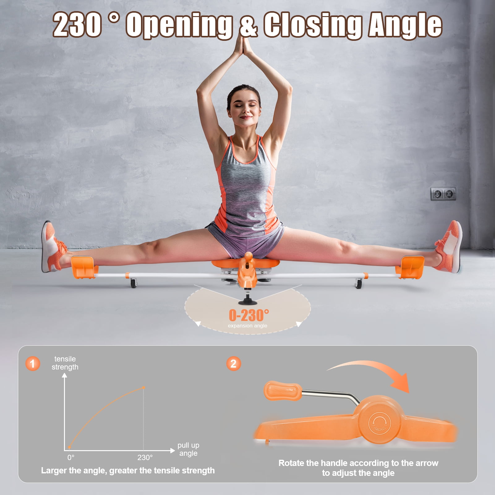 Leg Stretcher Machine, 330 Lbs Heavy Duty Splits Machine, Improve ...