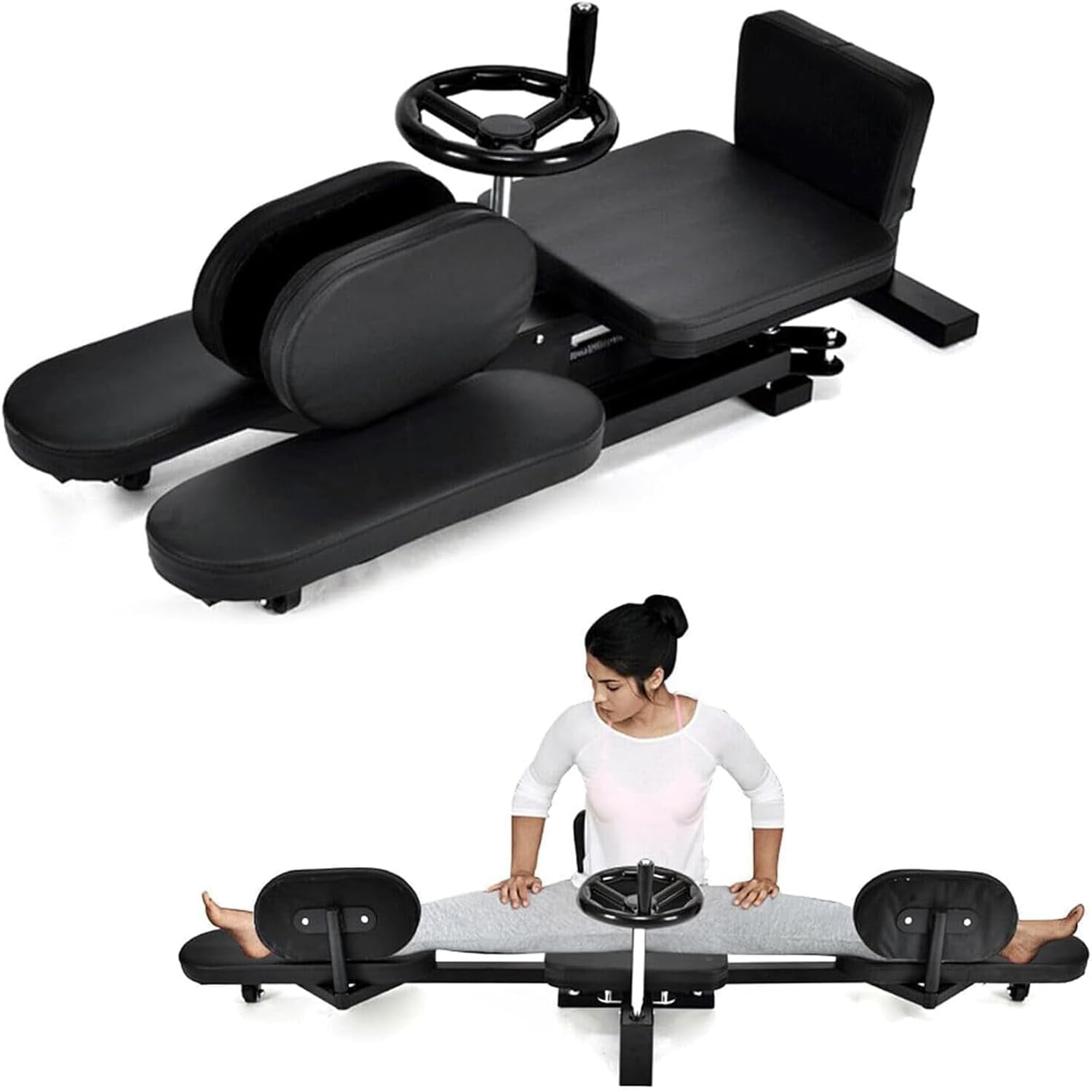 Leg Stretcher - Pro Leg Split Stretcher Machine 220 LBS Hip Stretching ...