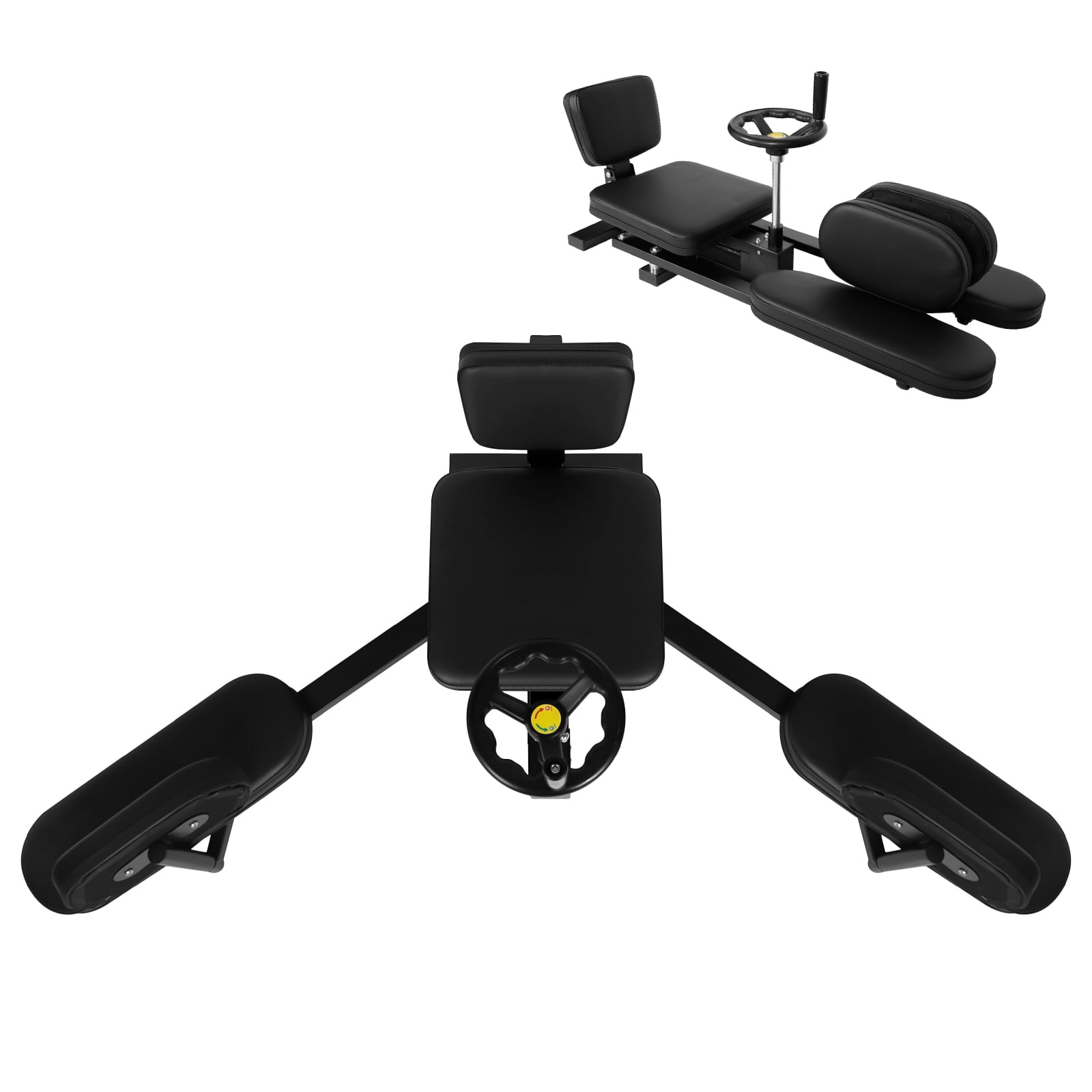 Leg Stretcher with Silent Wheels, 400 LBS Black Leg Stretcher Machine ...