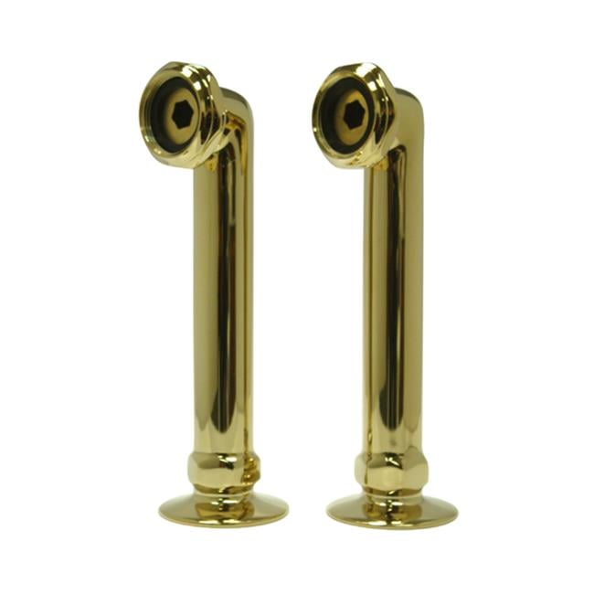 Leg Tub Filler Riser - Polished Brass Finish - Sold In Pairs - Walmart.com