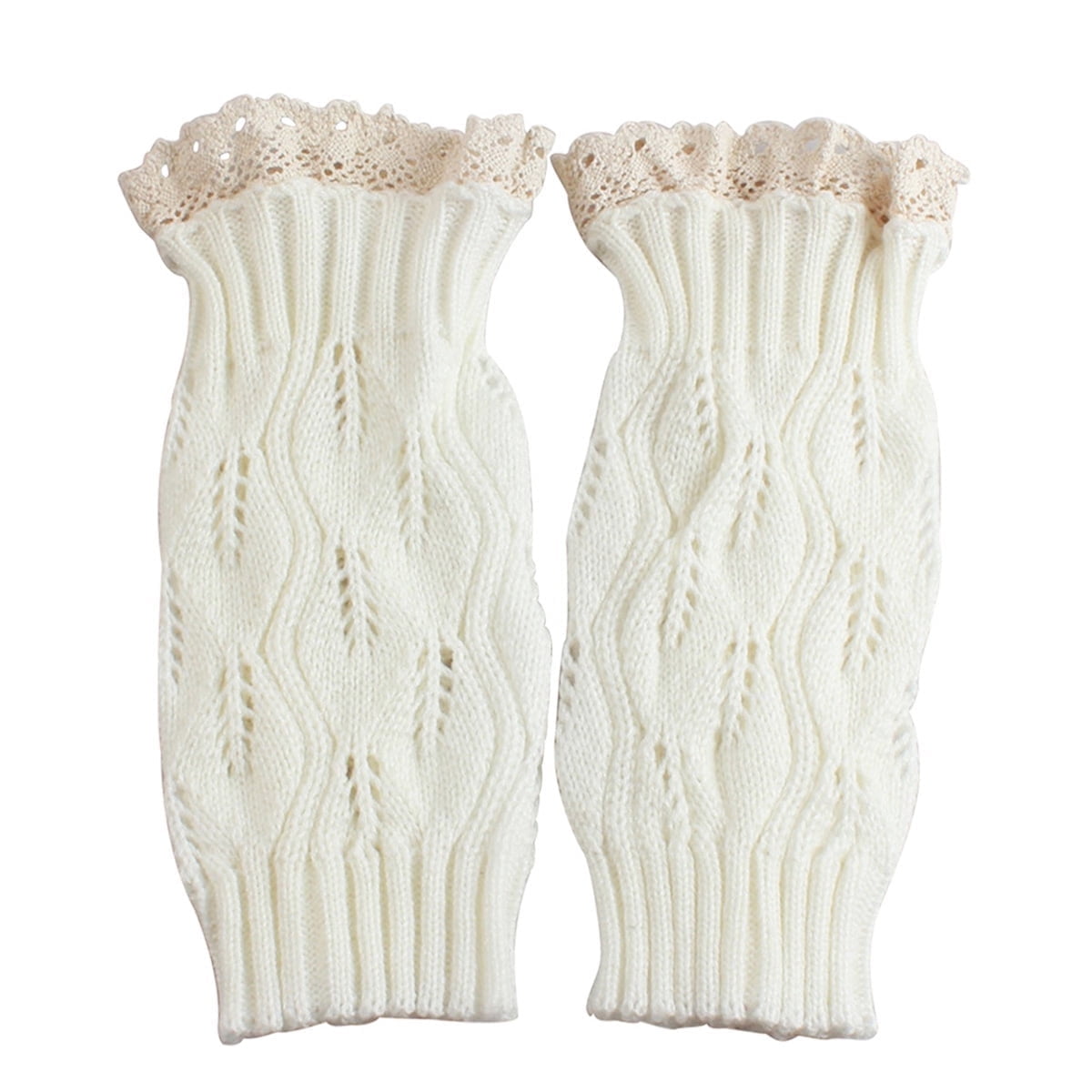 Leg Warmers - Women Cable Knit Crochet Boot Cuffs - Thick Warm Winter ...