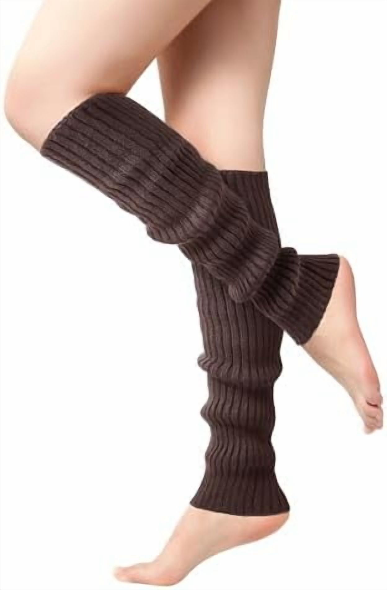 Leg Warmers for Women - Leg Warmers 80s Ribbed Knitted Long Socks for ...