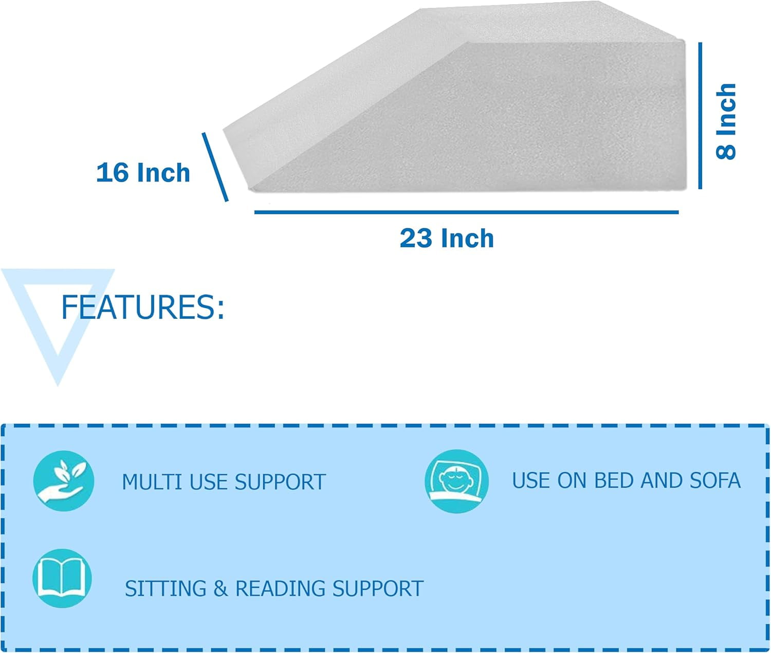 , Leg Wedge Elevation Pillow for Blood Circulation | Relieved ...