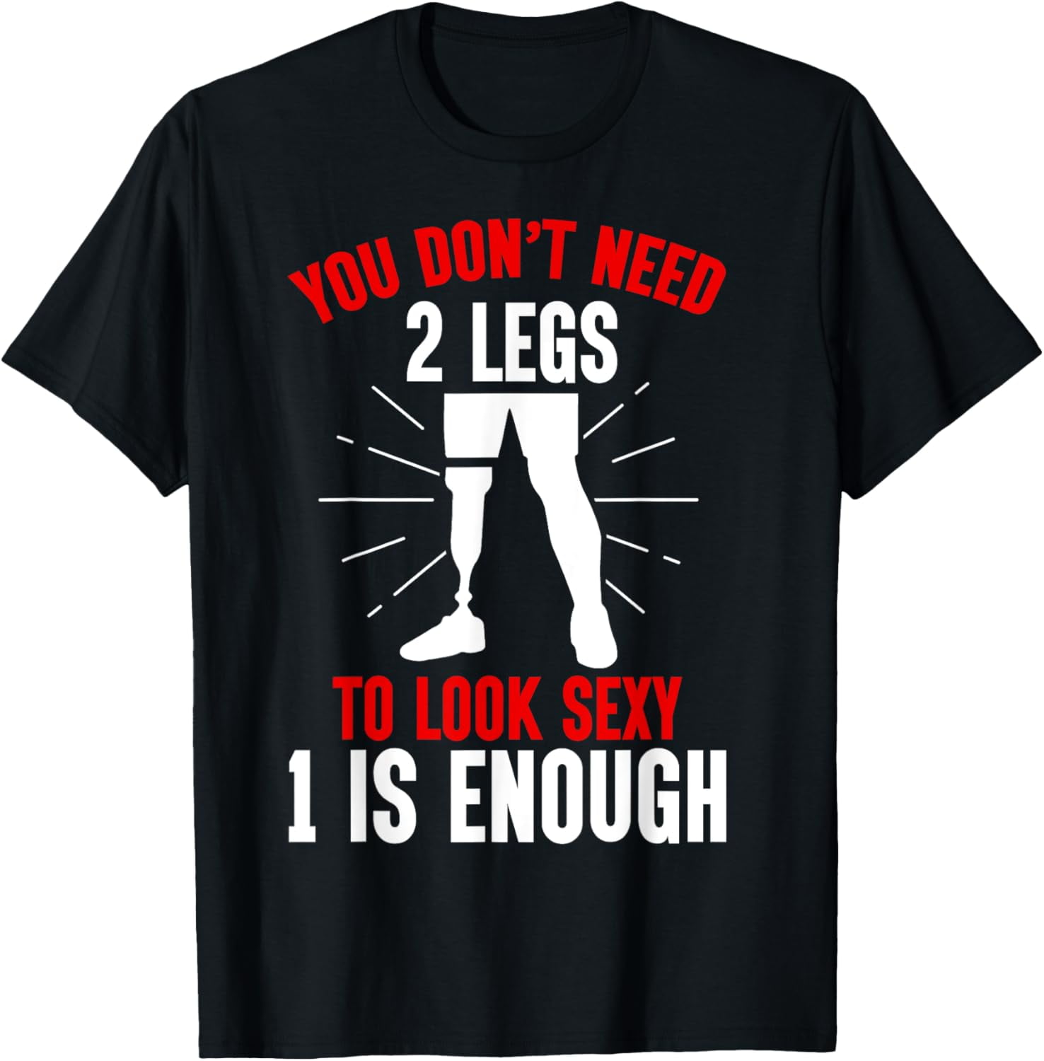 Leg amputee amputation T-Shirt100% cotton - Walmart.com