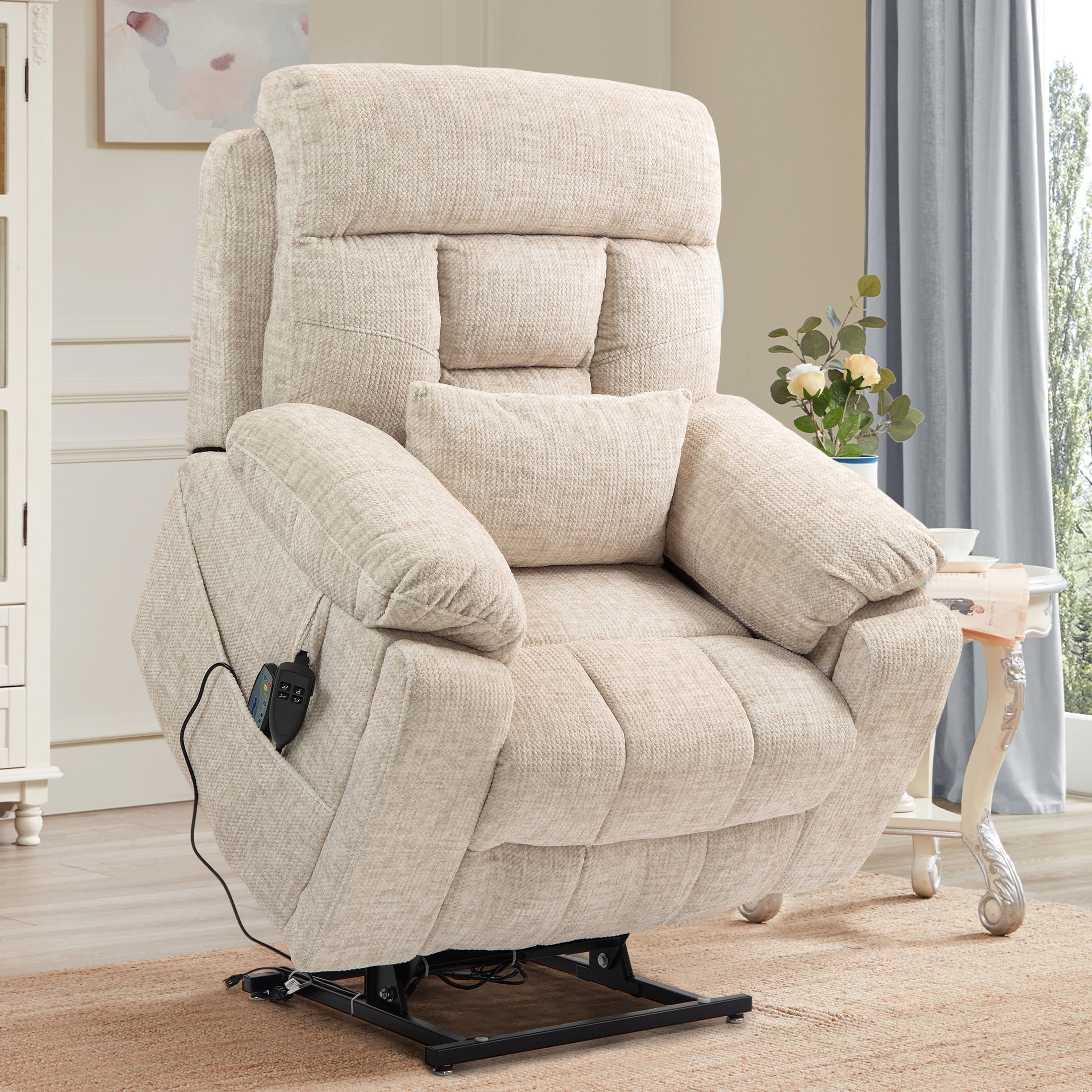 LEGAHOME Oversize Lift Recliner Chair, Electric Power Lift Chair with ...