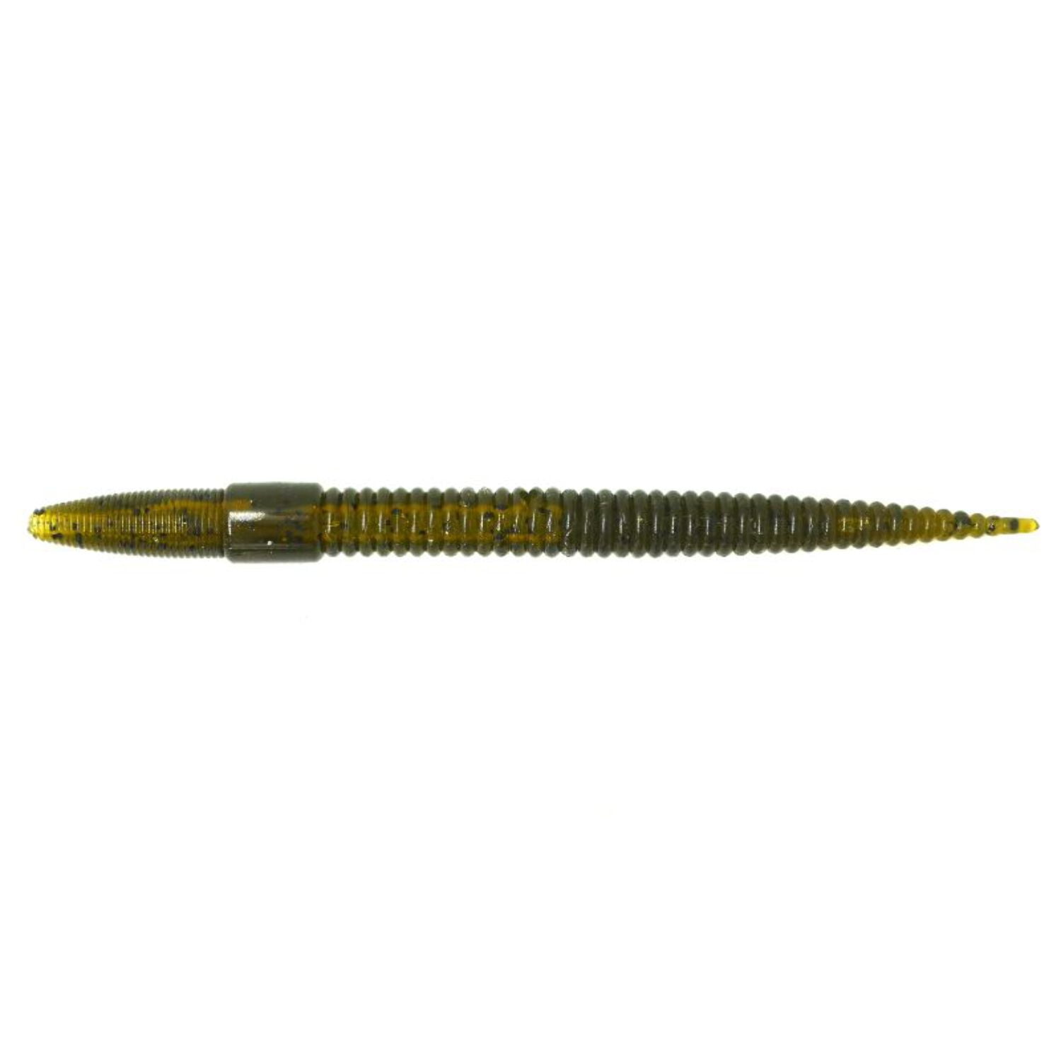 Legacy 6" Pin-Tail Bass Worm Green Pumpkin Soft Plastic Fishing Lure ...