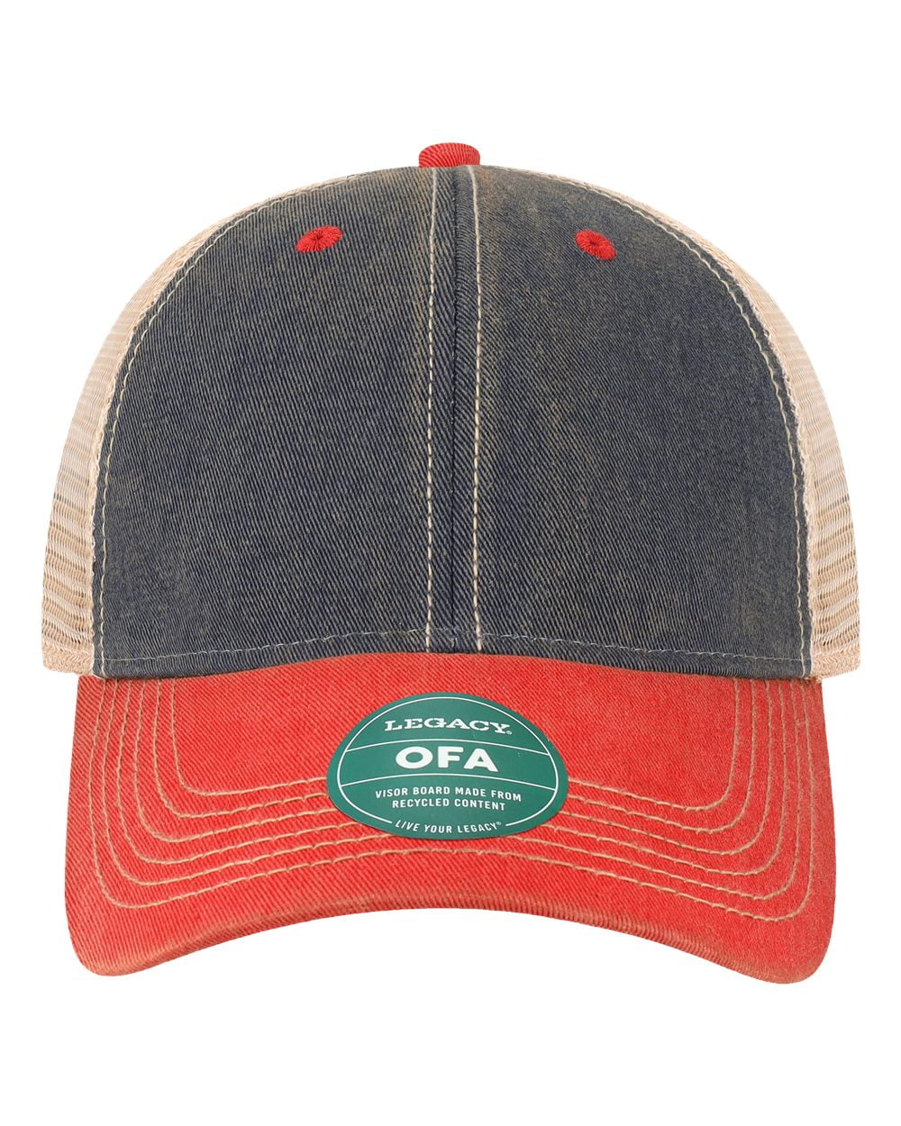 LEGACY - Old Favorite Trucker Cap - OFA - Navy/ Scarlet Red/ Khaki ...