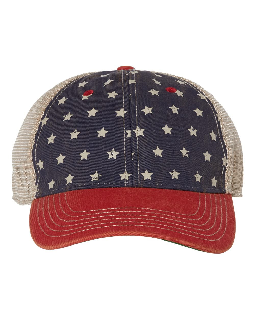 Legacy B57295650 Adjustable Old Favorite Trucker Cap, Merica & Khaki ...
