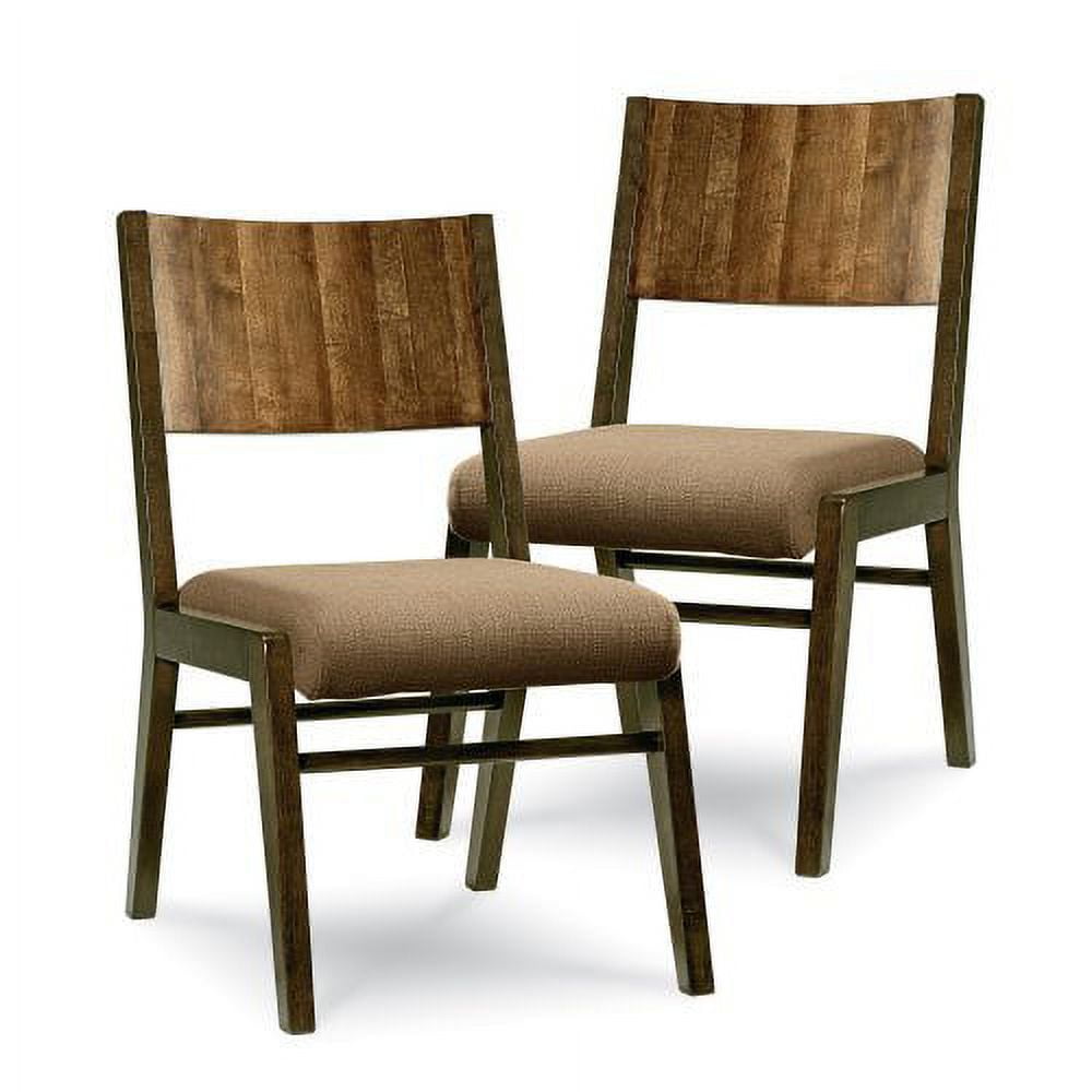 Legacy Kateri Contemporary Armless Side Chair (set of 2) in Hazelnut ...