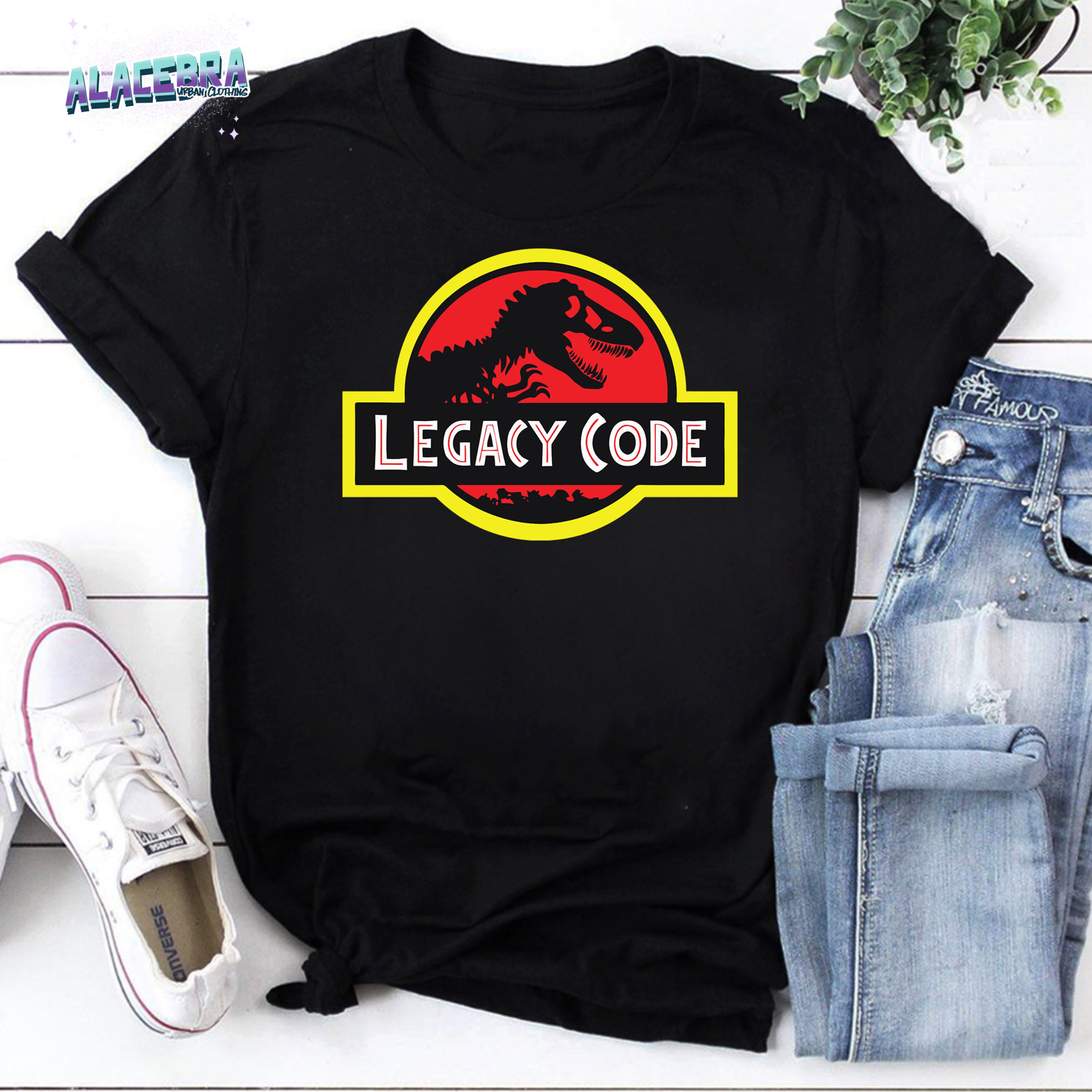 Legacy Code Legacies Jurassic Park Unisex Vintage T-Shirt, Jurassic ...