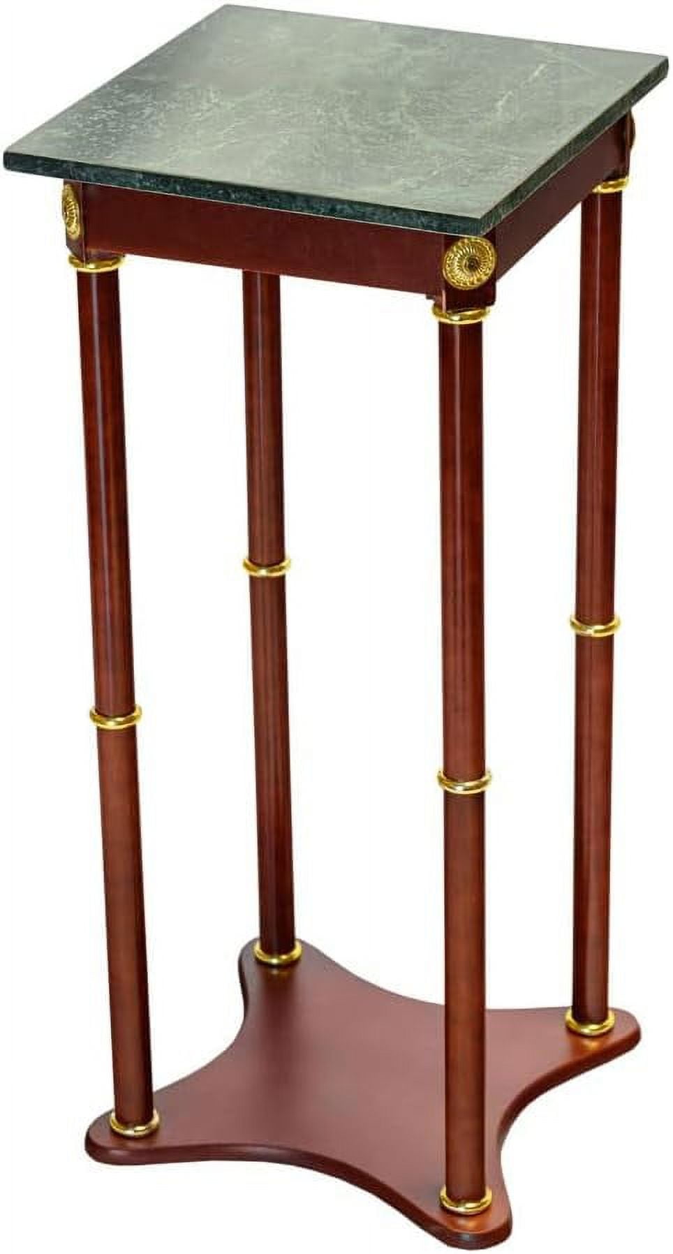 Legacy Decor 28 Inch Cherry Wood Square Plant Stand, Telephone Stand ...