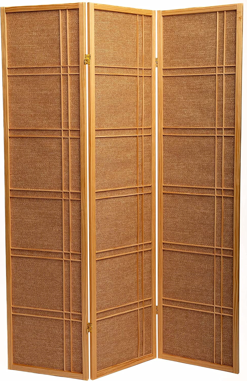 Legacy Decor 3 Panels Room Divider Privacy Screen Rattan Cane Webbing ...