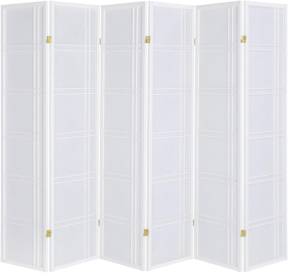 Legacy Decor 3 Panels Room Divider Privacy Screen Shoji Style White ...