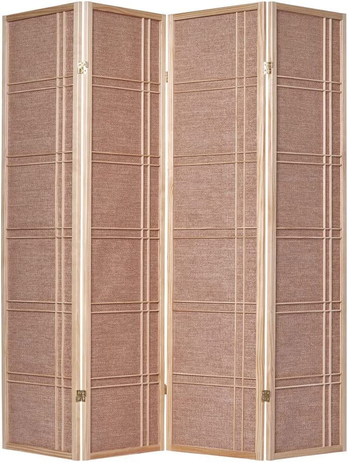 Legacy Decor 4 Panels Room Divider Privacy Screen Rattan Cane Webbing ...