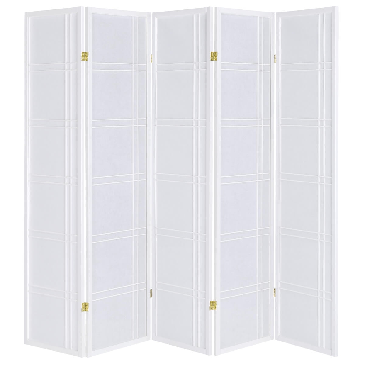 Legacy Decor 5 Panels Room Divider Privacy Screen Lattice Design 5.9 ft ...