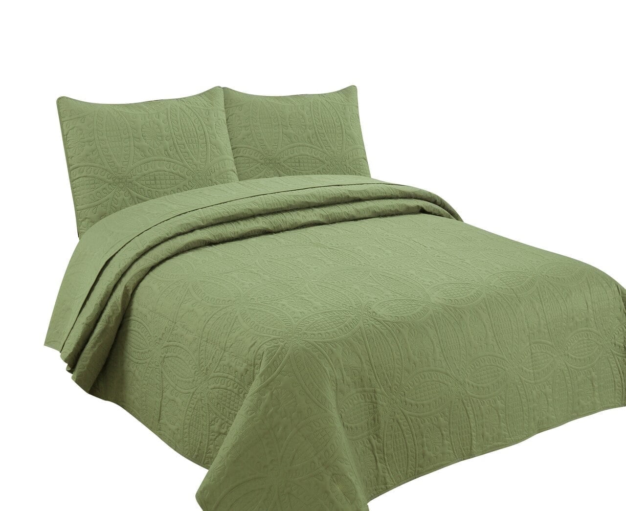 Legacy Decor Bedspread Coverlet Reversible 3 Pcs Set Oversized King ...