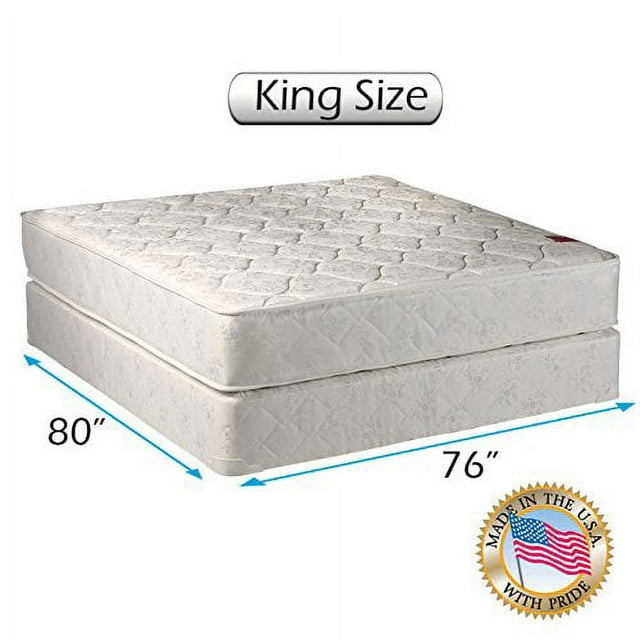 Legacy Medium Firm King Size (76"x80"x8") Mattress and Box Spring Set - Fully Assembled, Good ...