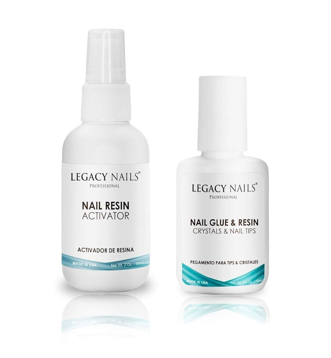 Legacy Nails Professional 2pc Nail Resin Activator Nail Glue and Resin ...