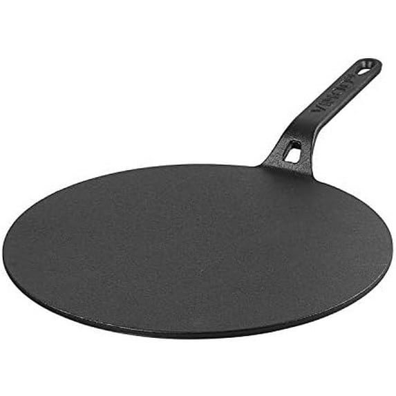 Legacy Pre Seasoned Cast Iron Flat Roti Tawa with Handle - 28 cm ...