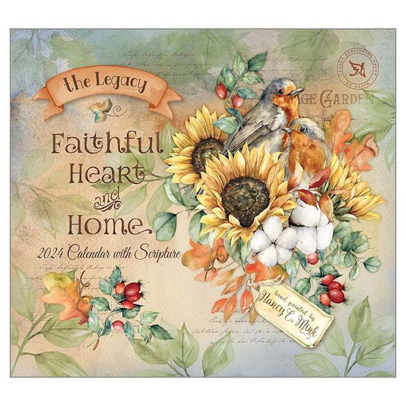 Legacy Publishing 2024 Wall Calendar, Faithful Heart & Home, 13.66 x 12 ...