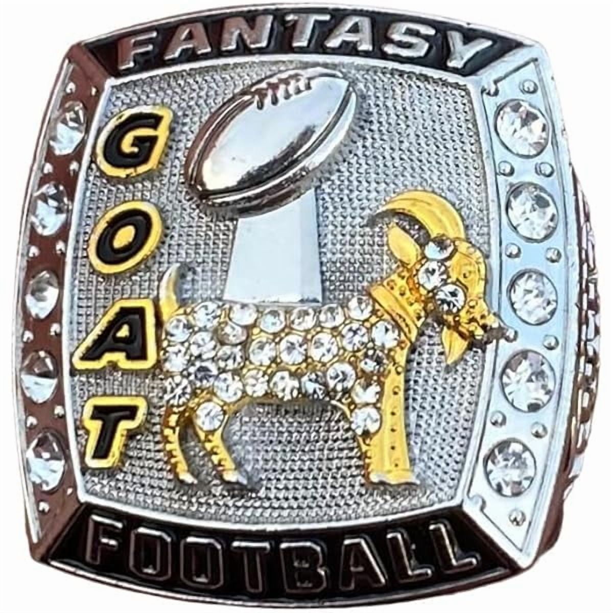 Legacy Rings GOAT Fantasy Football Championship Trophy Ring | Silver ...