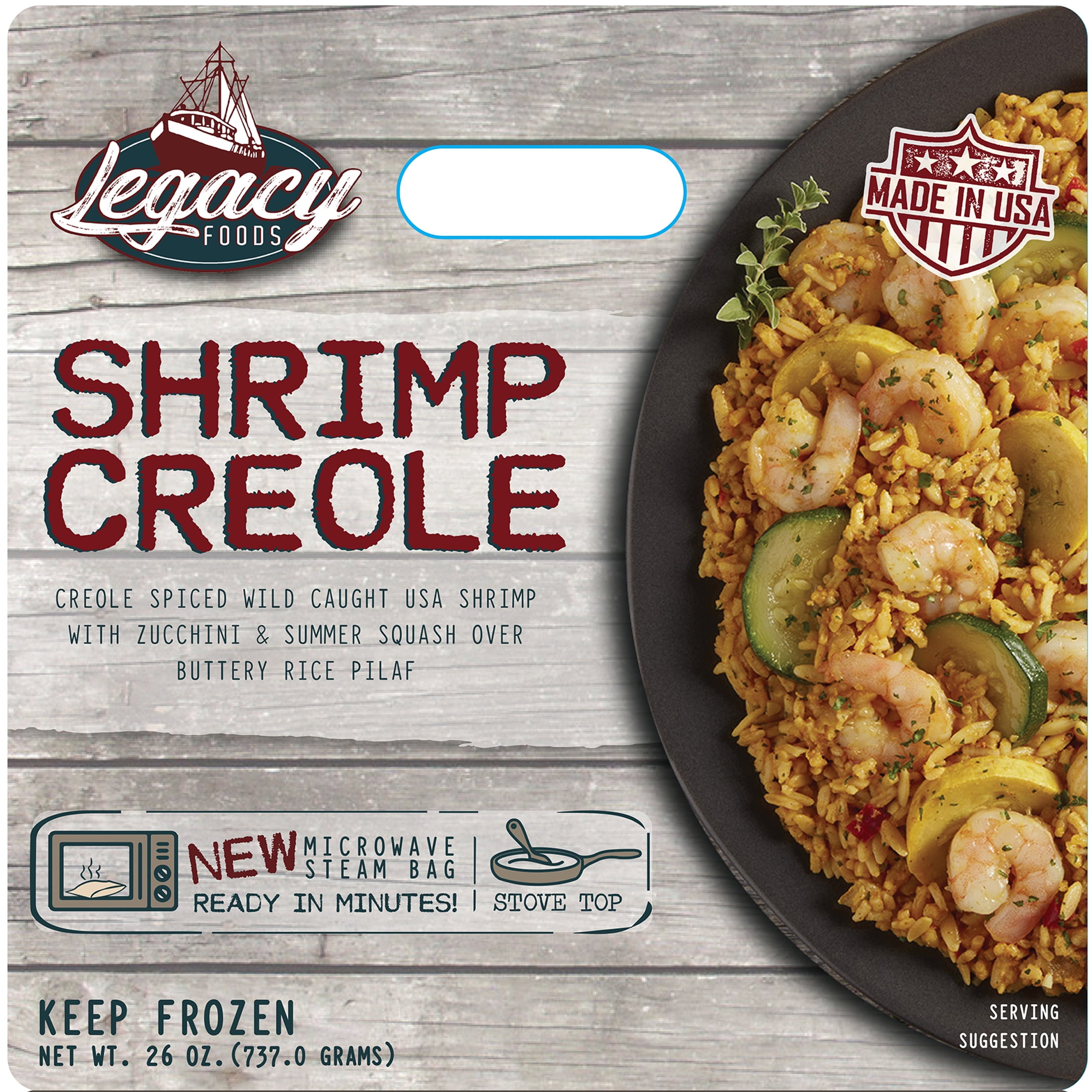Legacy Shrimp Creole Steam Bag, 26oz - Walmart.com