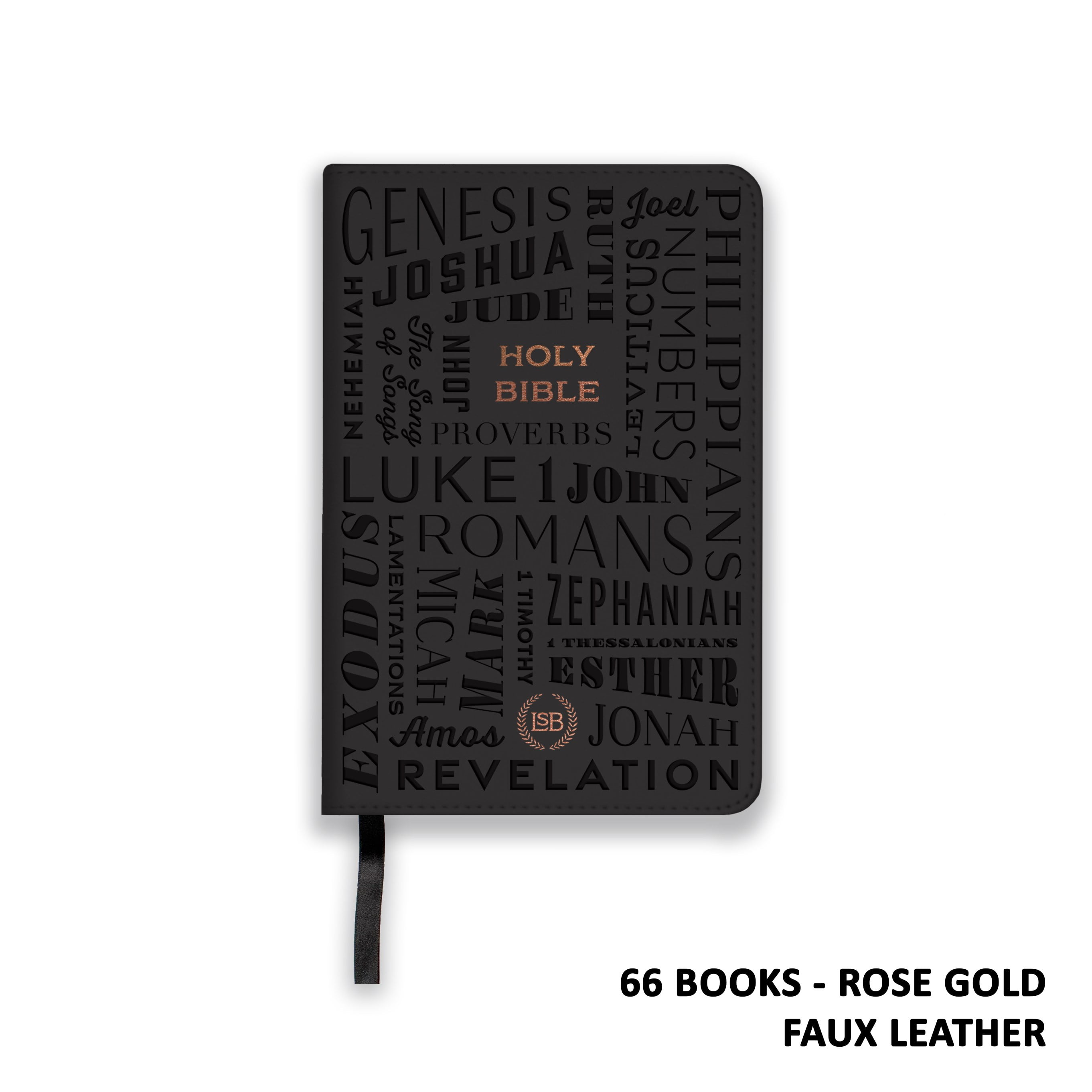 LSB Legacy Standard Bible/Compact Edition-Black/Rose Gold Paste-Down ...