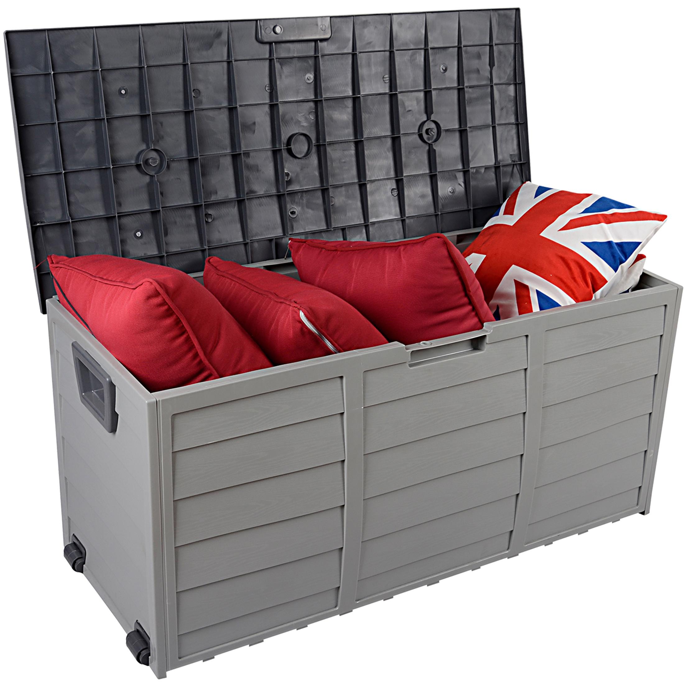 Legahome Outdoor Deck Box, 75 Gallon Pool Outdoor Patio Storage Box ...