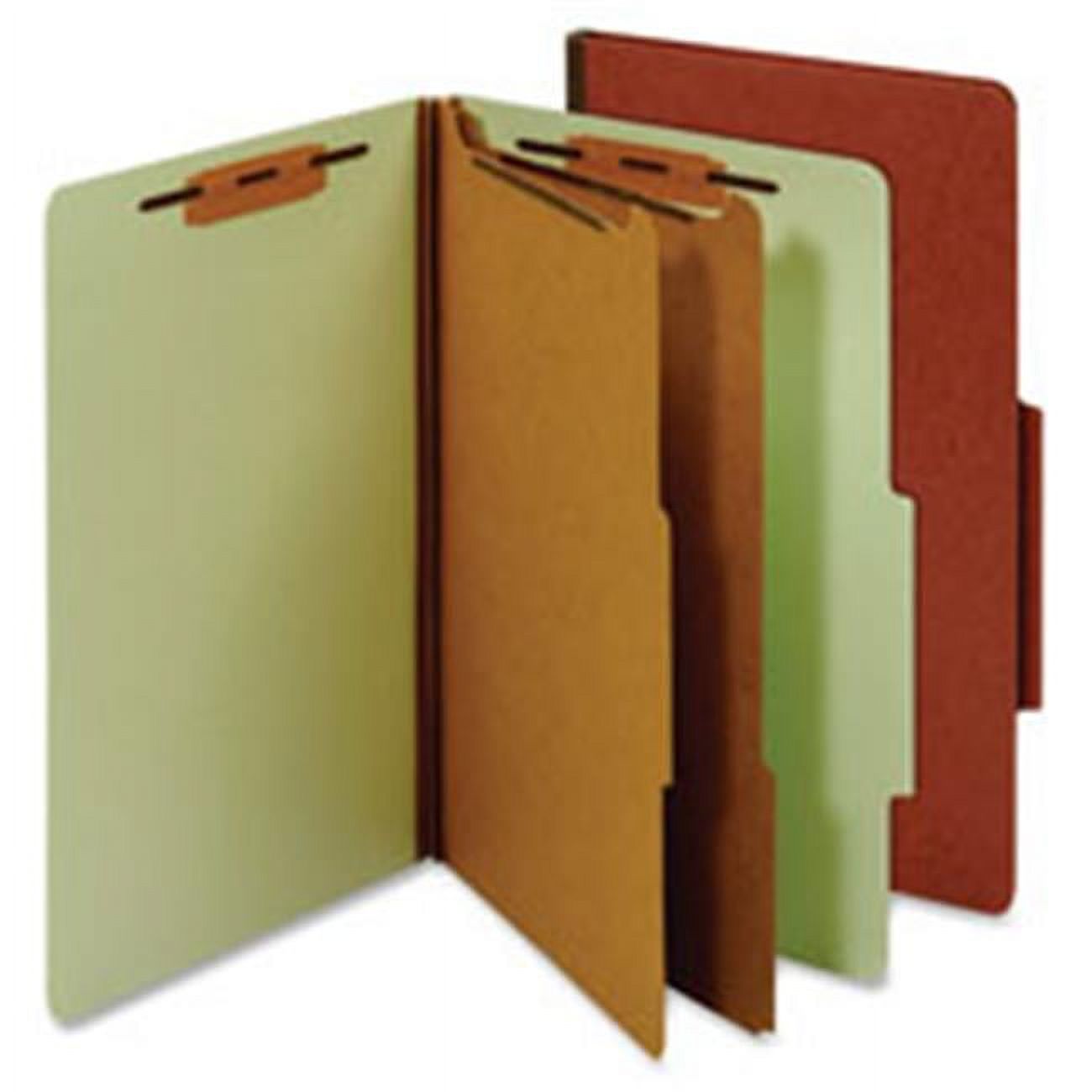 Legal Classification Folders 2 Divider, Red - Walmart.com