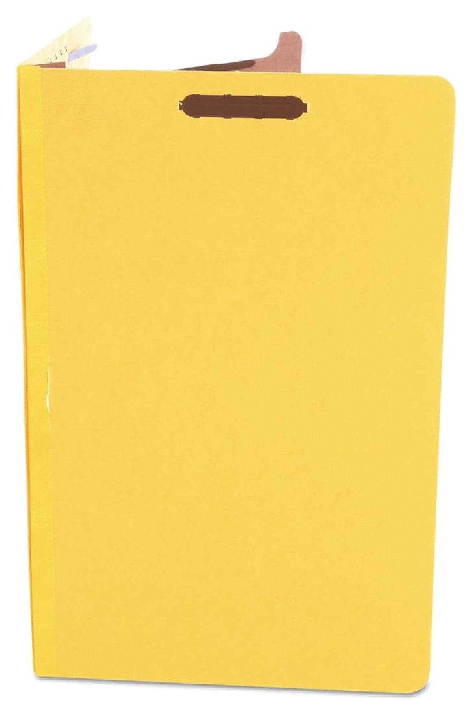 Legal Classification Folders, Yellow 10 Pack - UNV10214 Pressboard ...