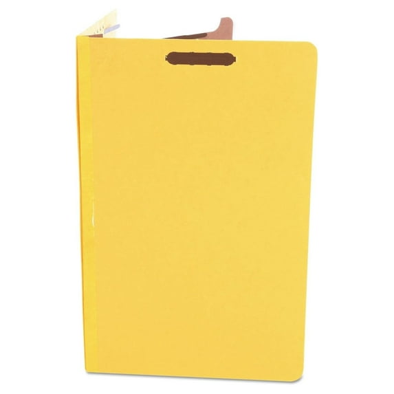 Legal Classification Folders, Yellow 10 Pack - UNV10214 Pressboard ...