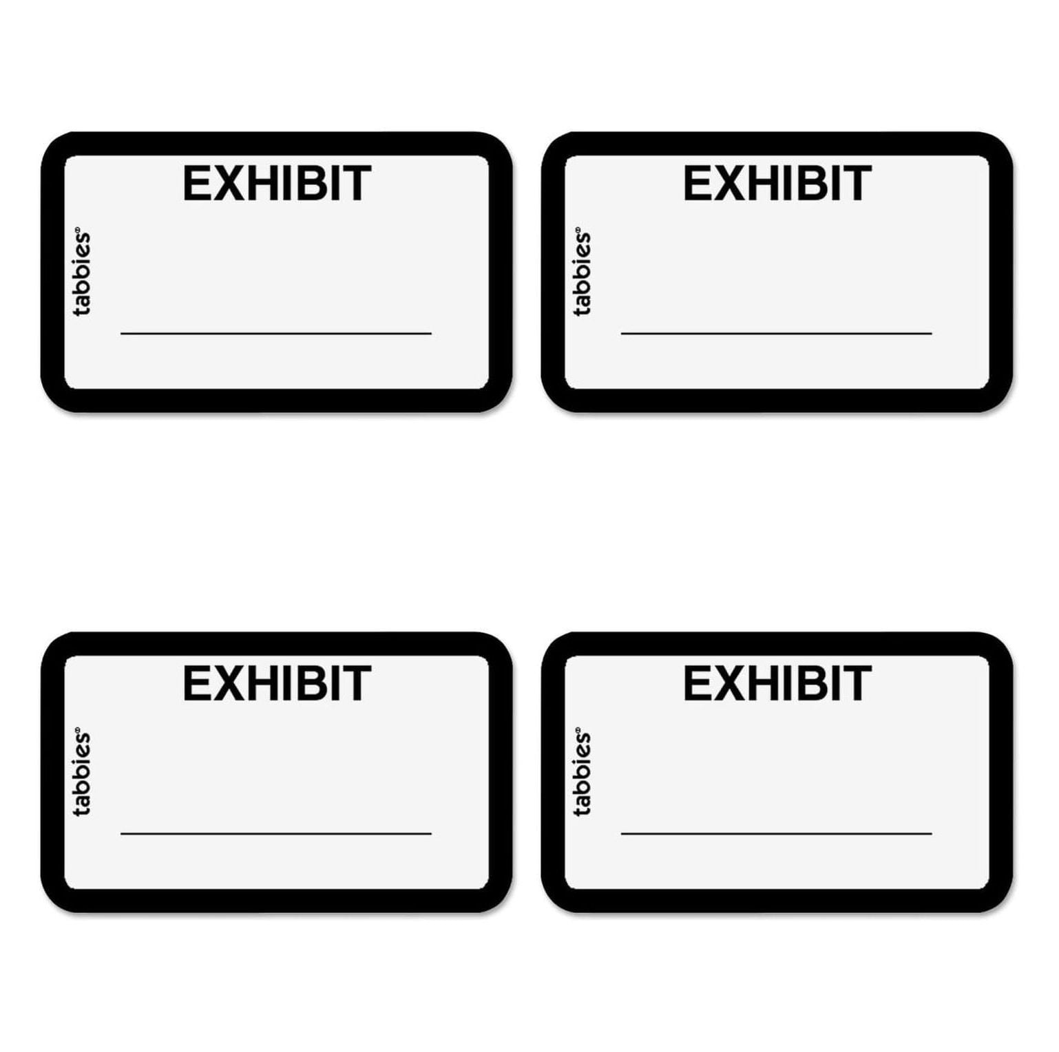 Legal Exhibit Label 58092, 4 Packs - Walmart.com