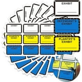 Legal Exhibit Stickers 1X1.65 inch Coded Exhibit Labels for Office ...