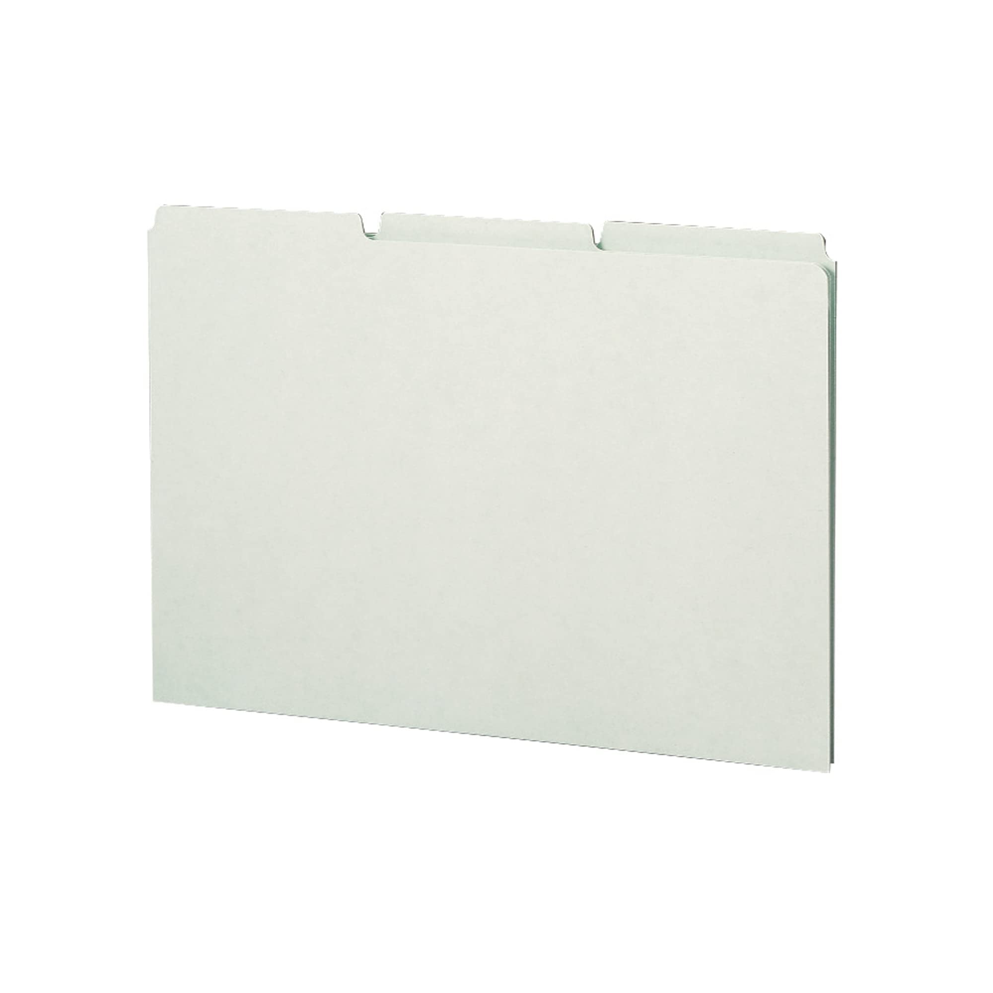 Legal File Folder Guides 1/3 Cut Blank Tab Pressboard, Heavyweight ...