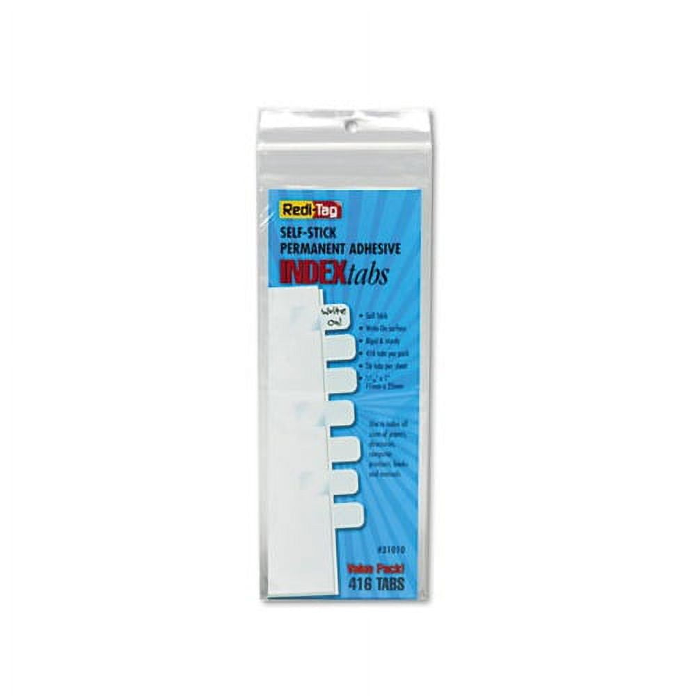Legal Index Tabs 1/5-Cut Tabs, White, 1" Wide, 416/Pack - Walmart.com