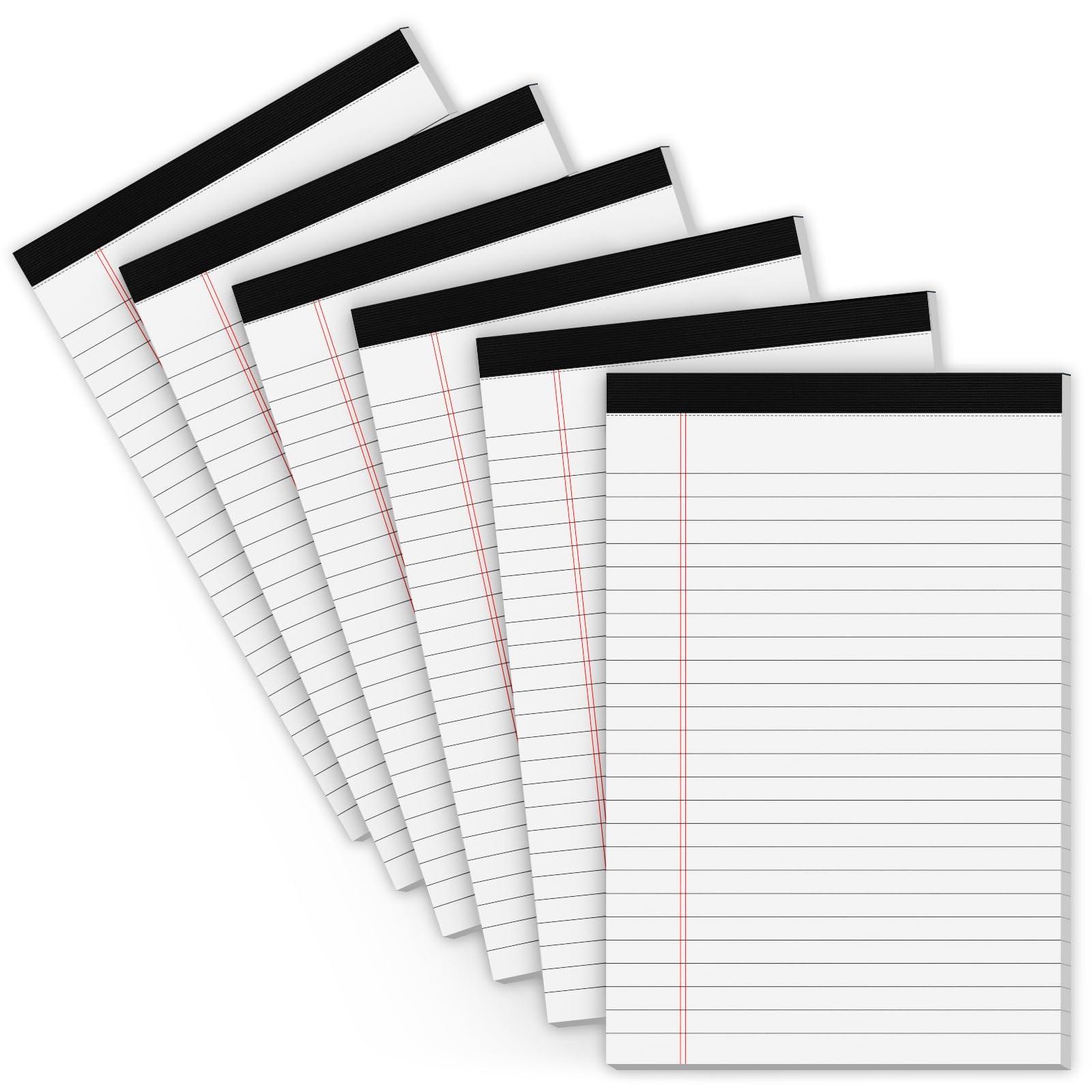 Legal Pads 5x8 Small Note Pads 5x8 Notepads for Work, 6 Pack Writing ...