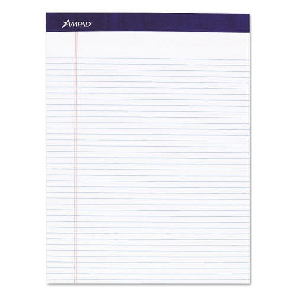 Legal Ruled Pads, Narrow Rule, 50 White 8.5 X 11.75 Sheets, 4/pack ...