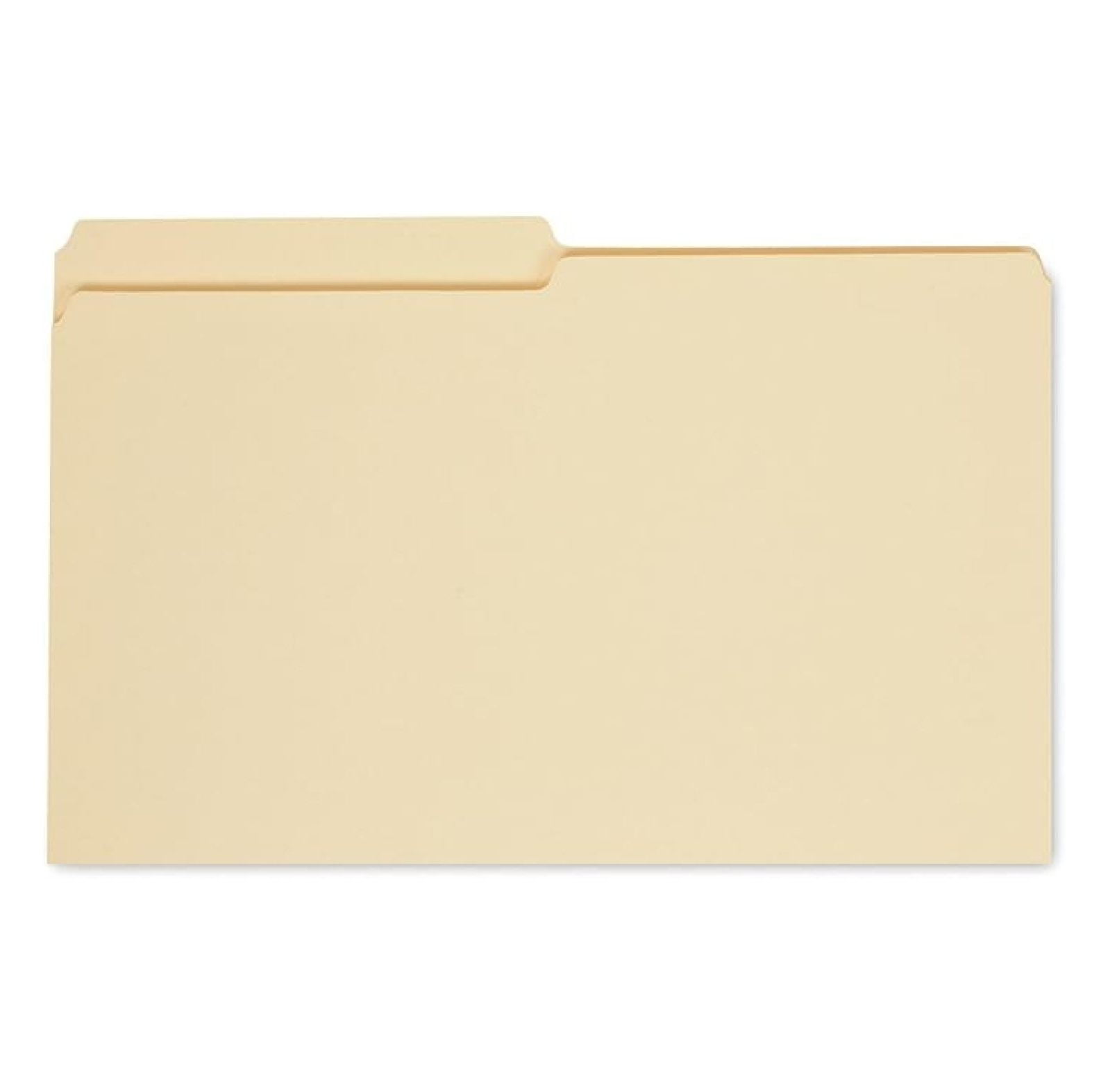 Legal Size File Folders 1/2 Cut Tabs - Manila Folders with Assorted ...