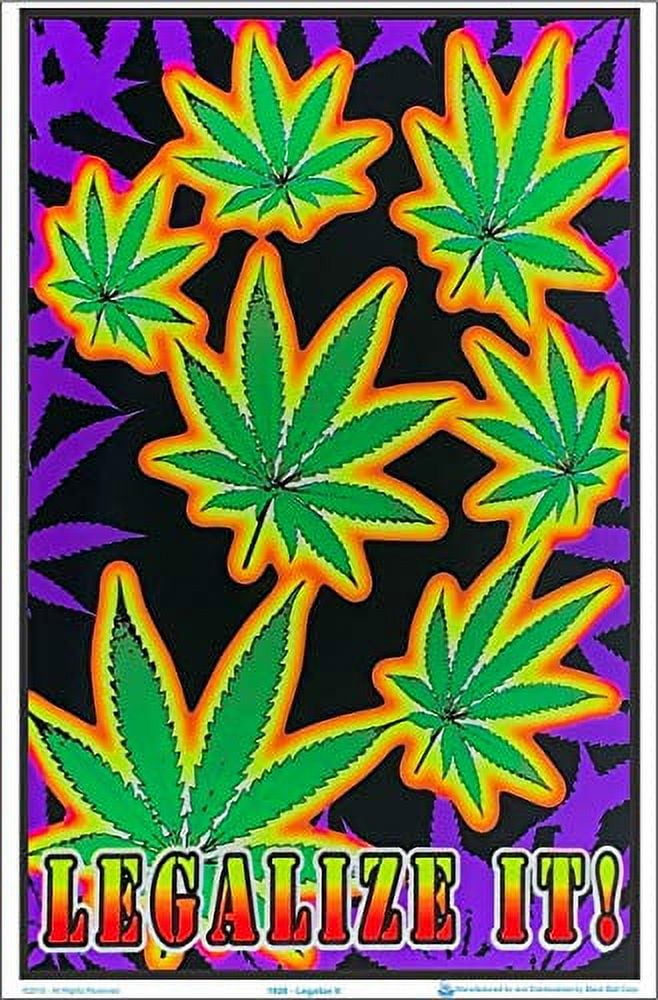 Legalize It Laminated Blacklight Poster - 23.5" x 35.5" - Walmart.com